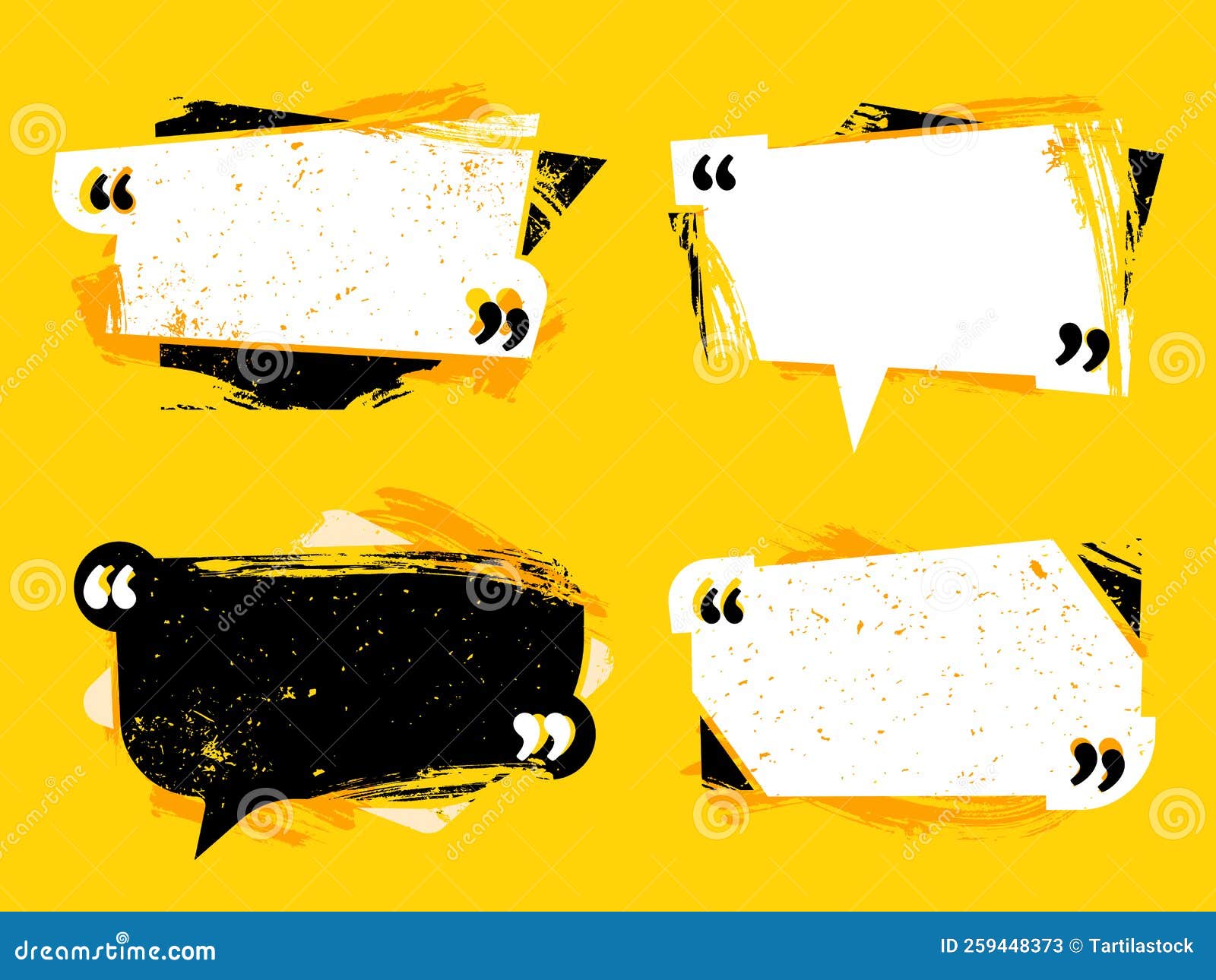 Grunge Quote in Quotes. Rectangular Shaped Boxes for Citation Text ...