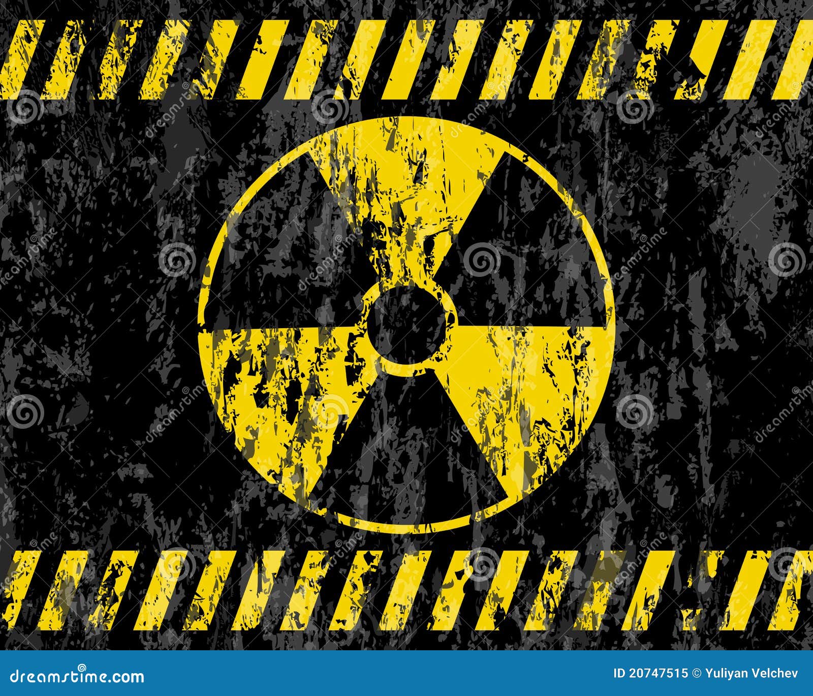 Radiation Sign Red Blue, Radiation Symbol. Abstract Night Sky ...