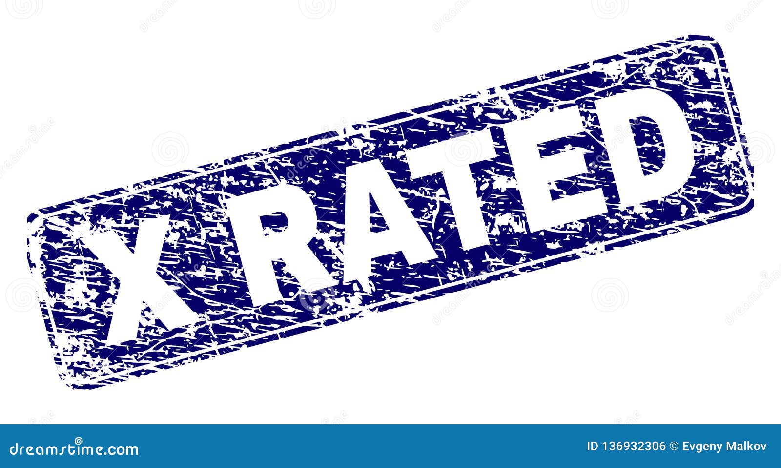 Grunge X RATED Framed Rounded Rectangle Stamp Stock Vector ...