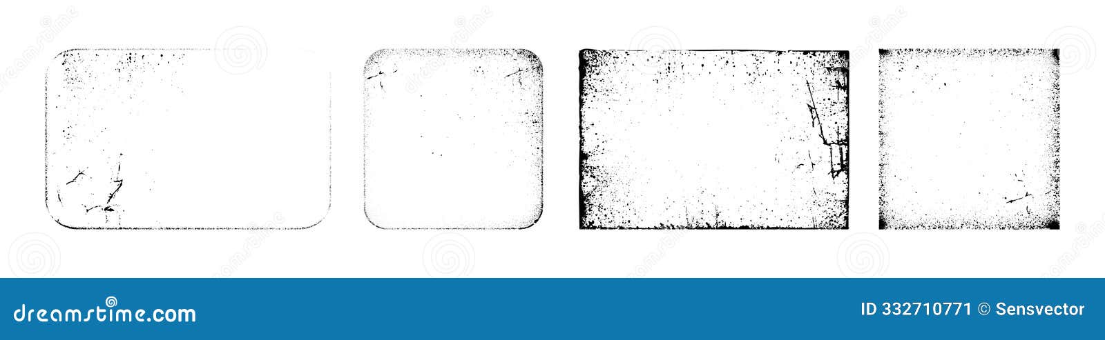 Distressed Blank Labels Vector Illustration | CartoonDealer.com #17861270
