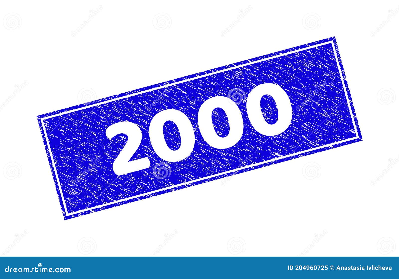 Grunge 2000 Textured Rectangle Watermark Stock Vector - Illustration of ...