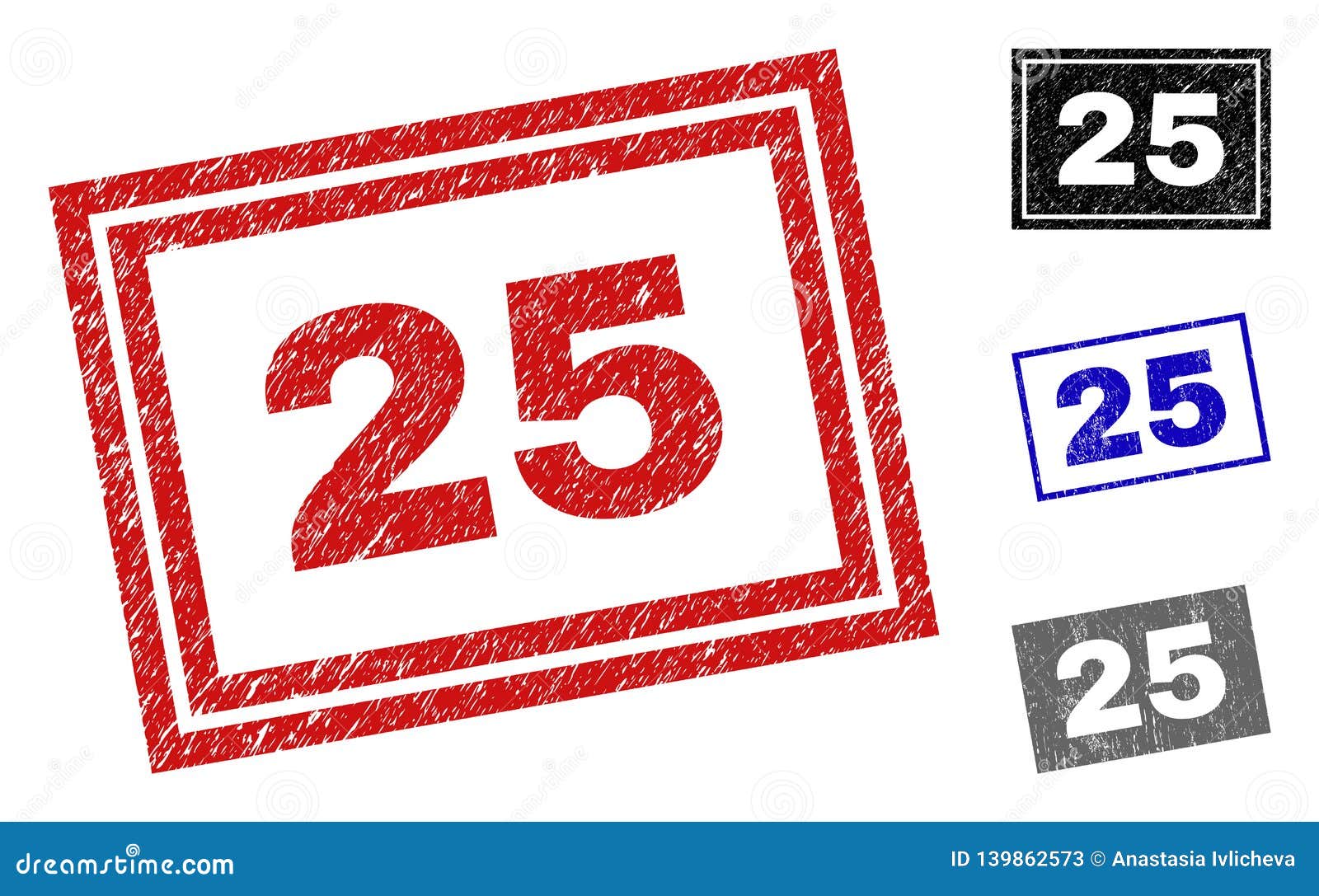 Grunge 25 Textured Rectangle Watermarks Stock Vector - Illustration of ...