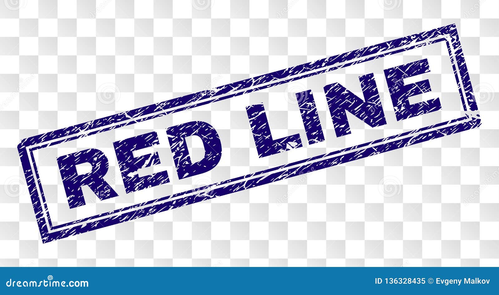 Grunge RED LINE Rectangle Stamp Stock Vector - Illustration of line ...