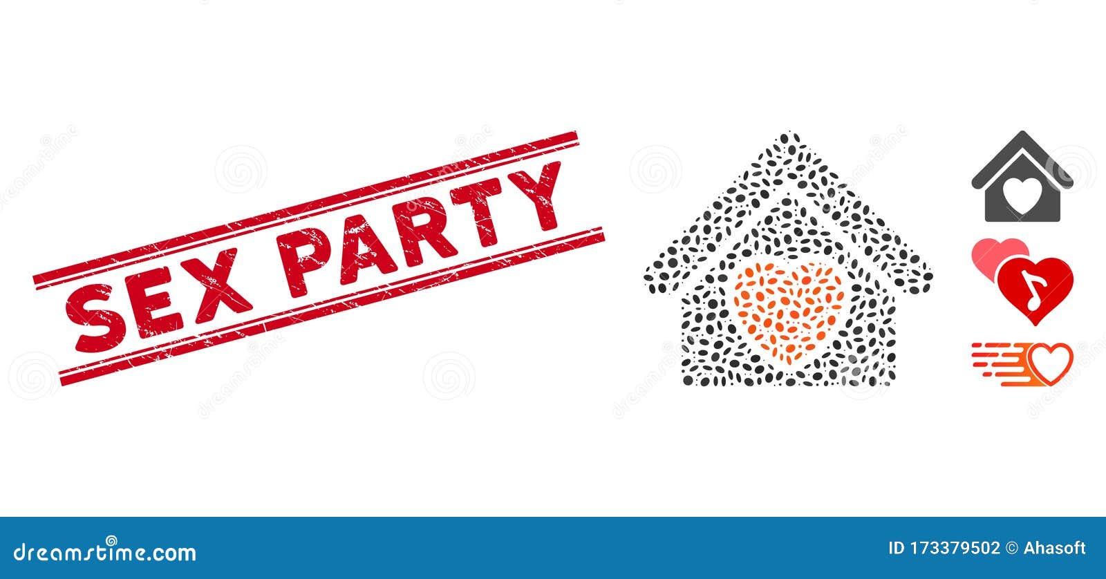 Grunge Sex Party Line Seal With Mosaic Hospice Icon Stock Illustration Illustration Of Caption