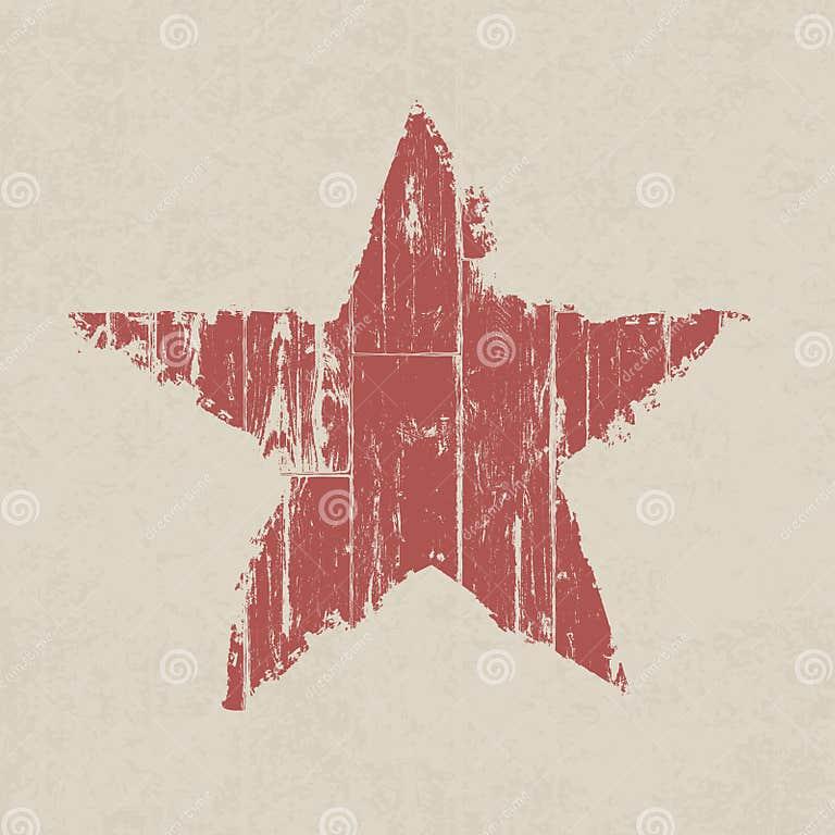 Grunge red star. stock vector. Illustration of texture - 30154102