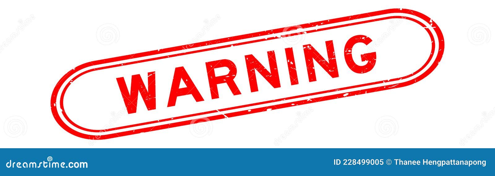 Grunge Red Warning Word Rubber Stamp on White Background Stock Vector ...