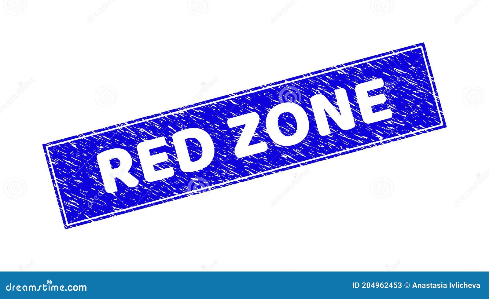Grunge RED ZONE Scratched Rectangle Watermark Stock Vector ...