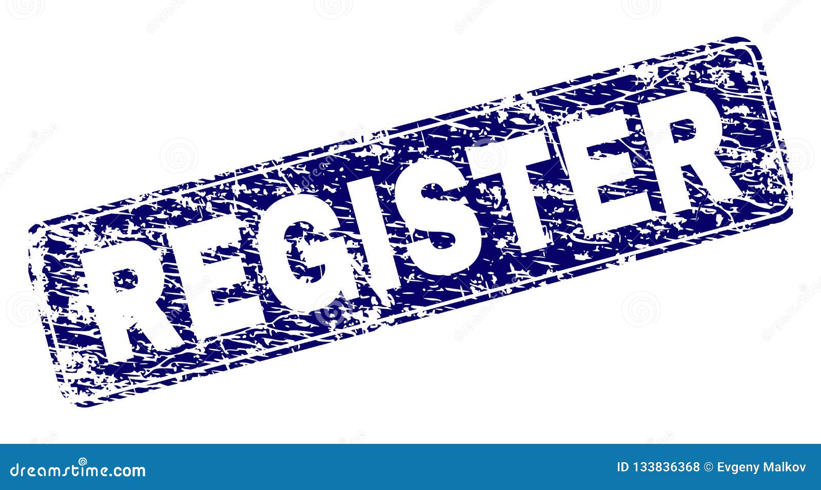 Grunge REGISTER Framed Rounded Rectangle Stamp Stock Vector ...