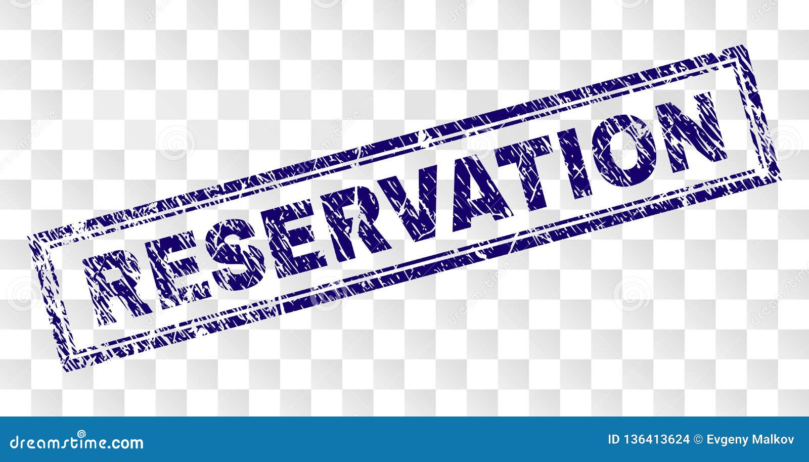 Grunge RESERVATION Rectangle Stamp Stock Vector - Illustration of ...