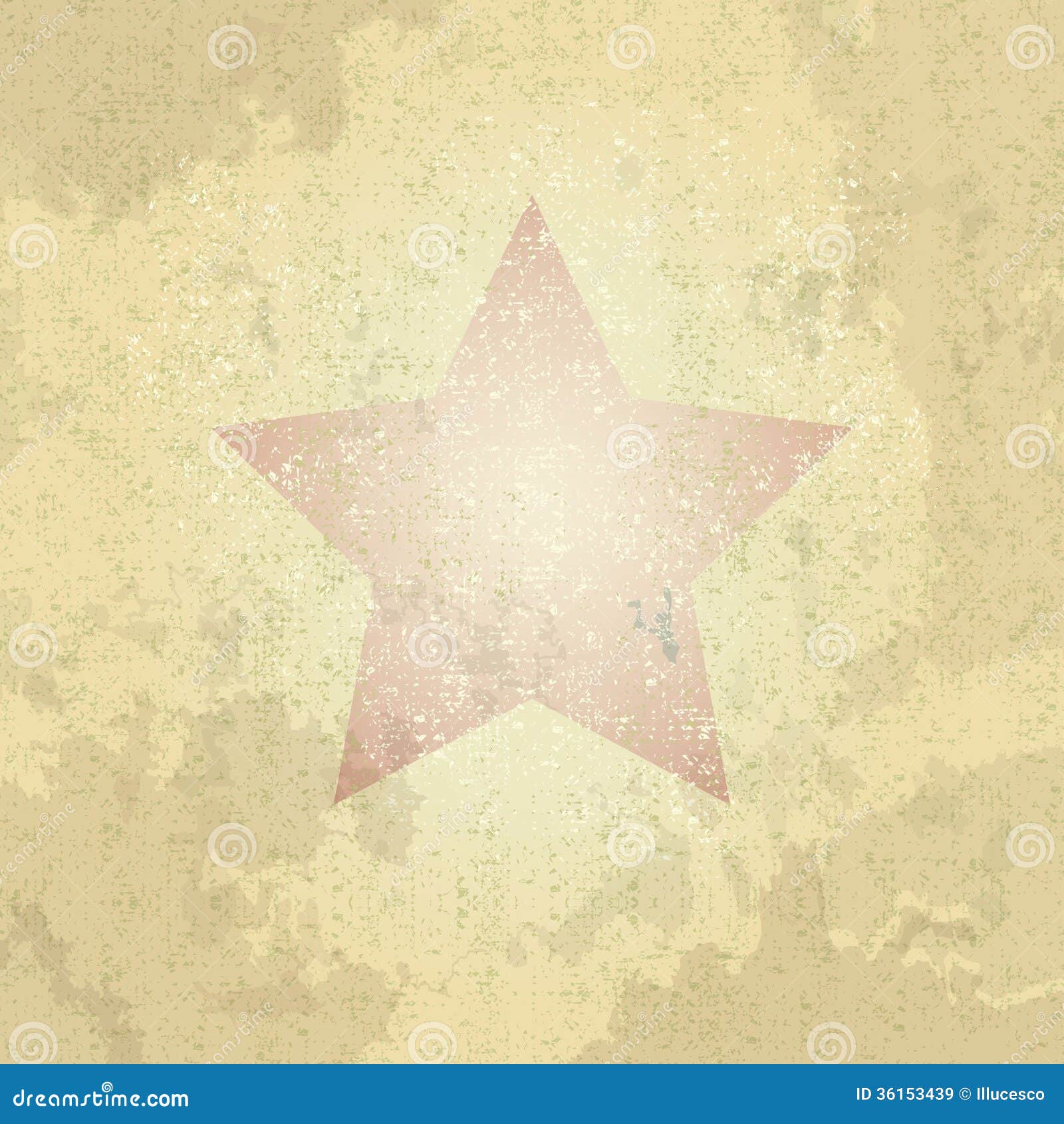 Grunge Retro Star, Vector Card Stock Vector - Illustration of blob ...