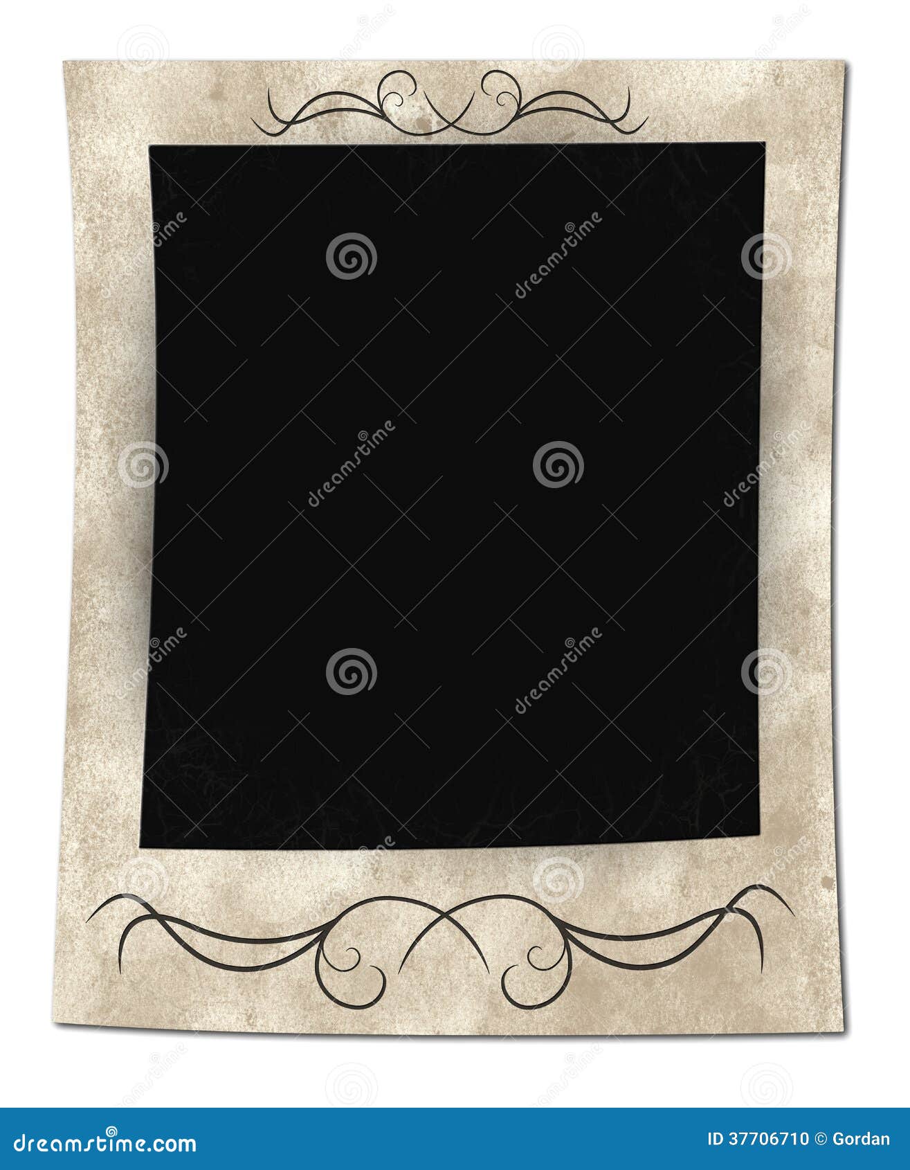 Grunge Retro Style Frame for Your Projects Stock Illustration ...