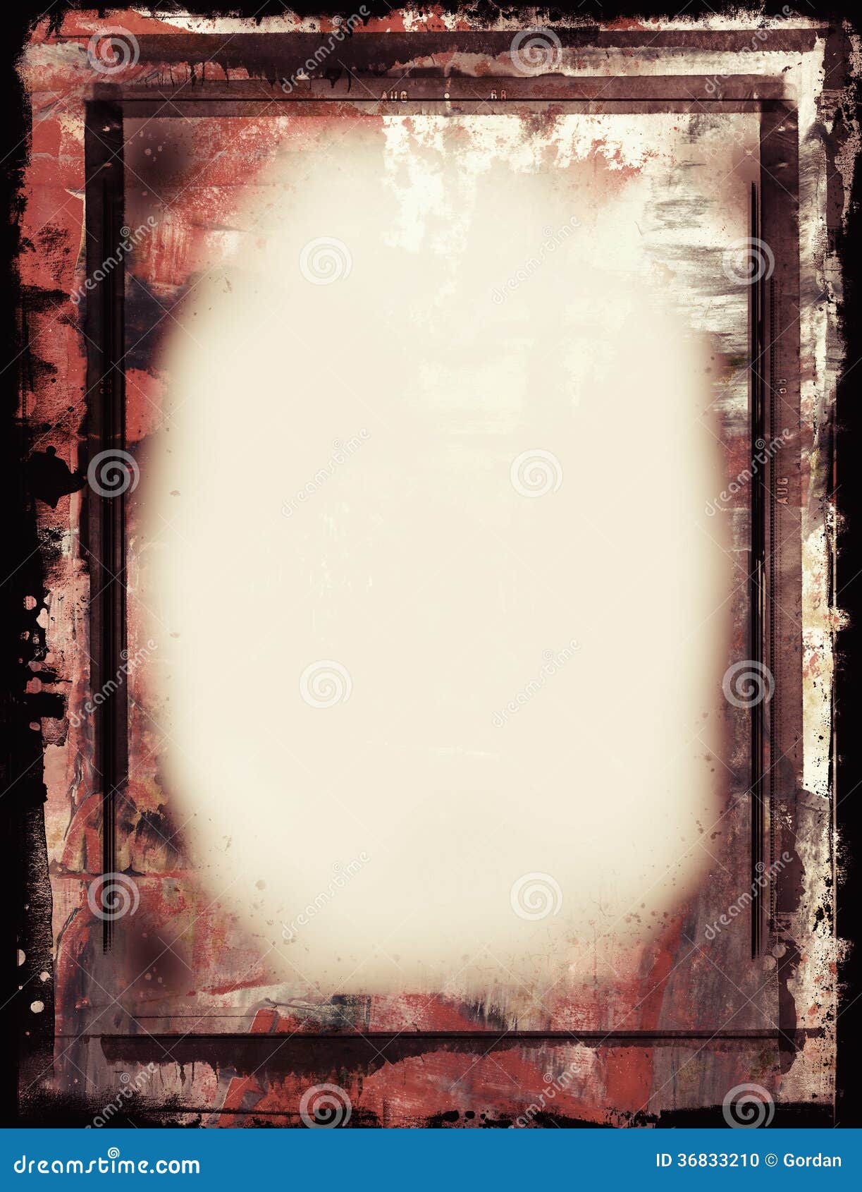 Grunge Retro Style Frame for Your Projects Stock Illustration ...