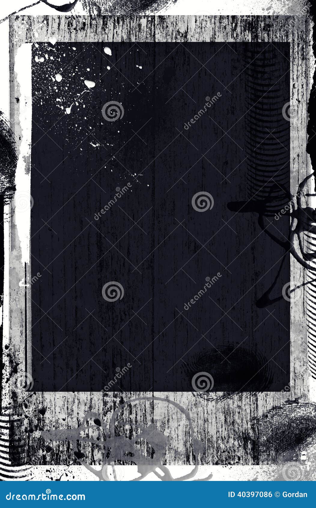 Grunge Retro Style Frame for Your Projects Stock Photo - Image of ...