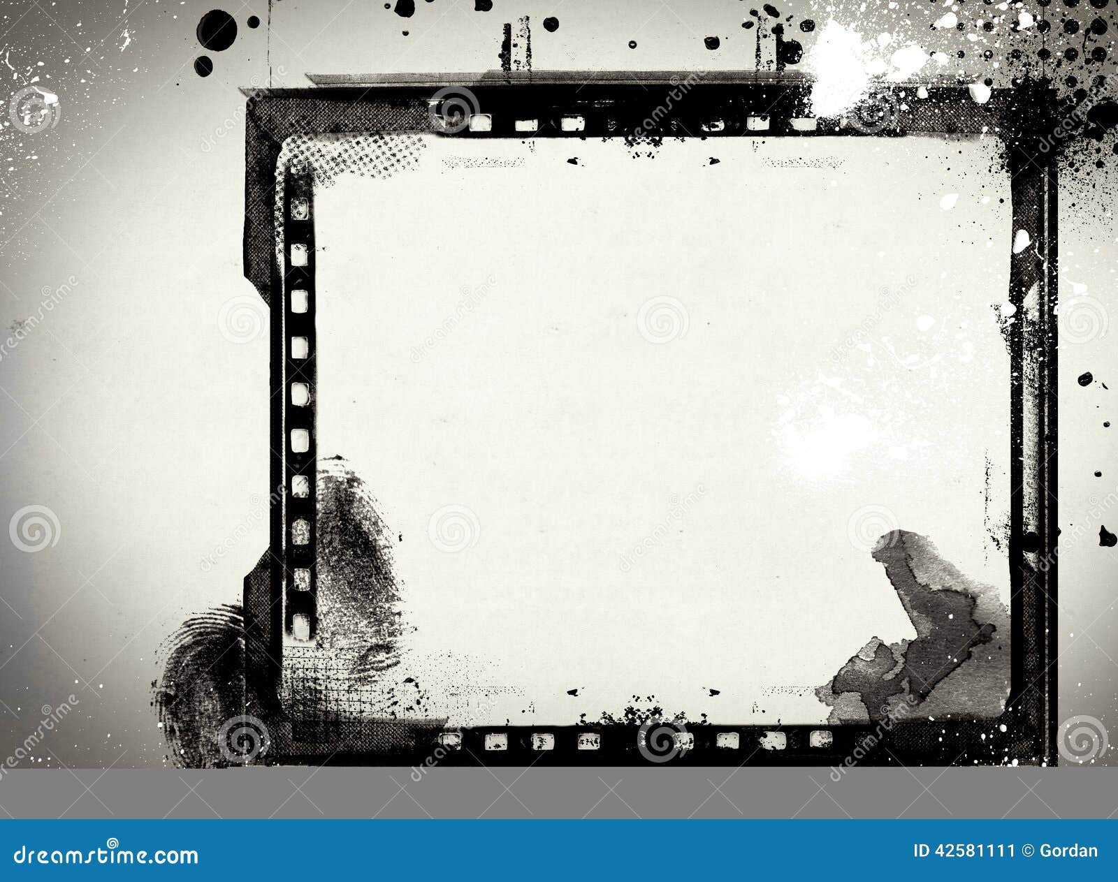 Grunge Retro Style Frame for Your Projects Stock Illustration ...