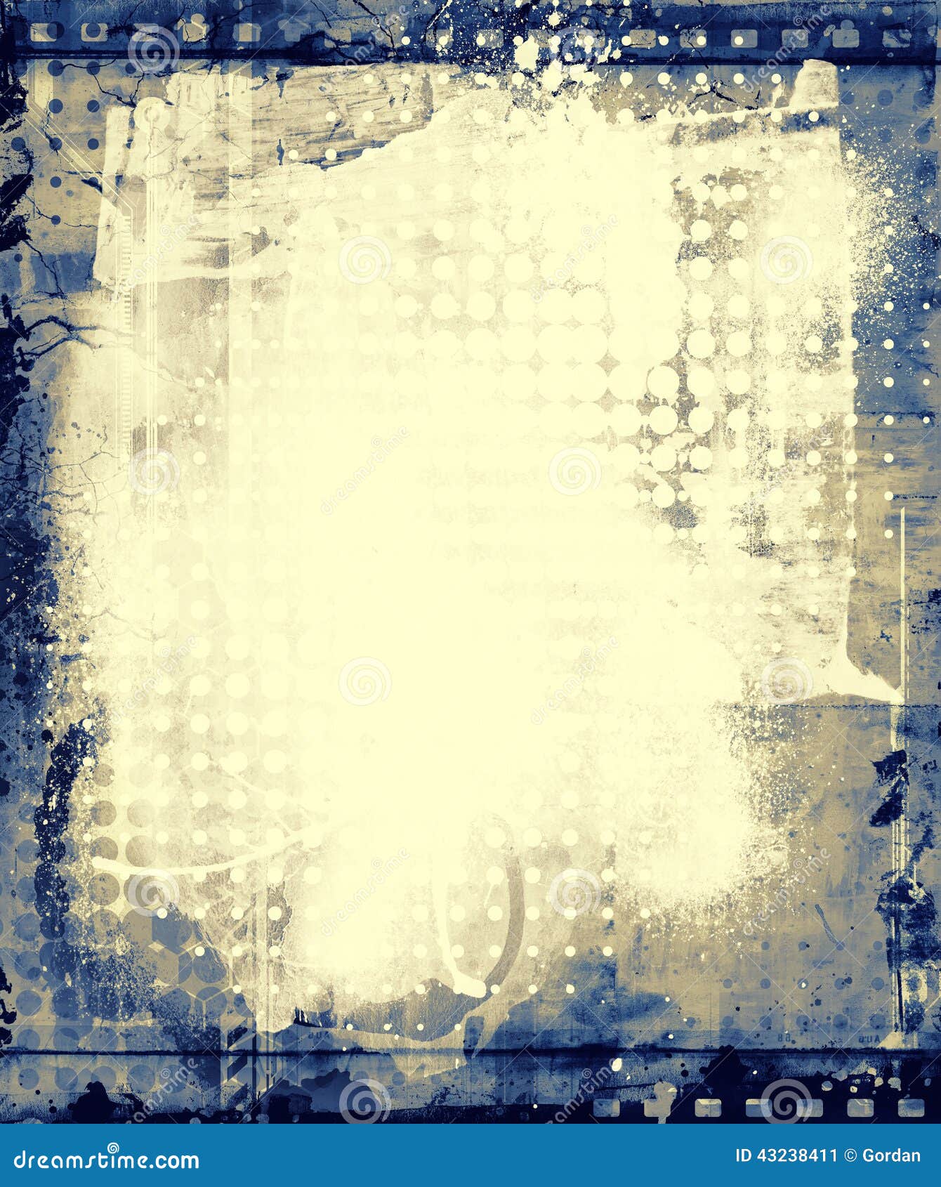 Grunge Retro Style Frame for Your Projects Stock Illustration ...