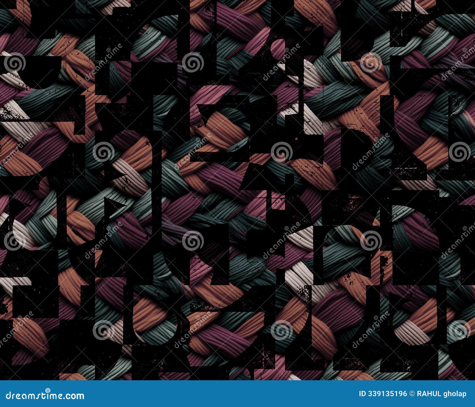 Grunge Revival Pattern Artwork Design Composition Stock Illustration ...