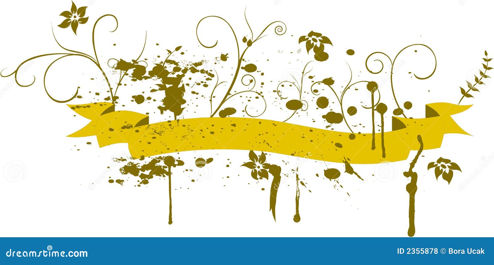 Grunge ribbon stock vector. Illustration of element, elegant - 2355878