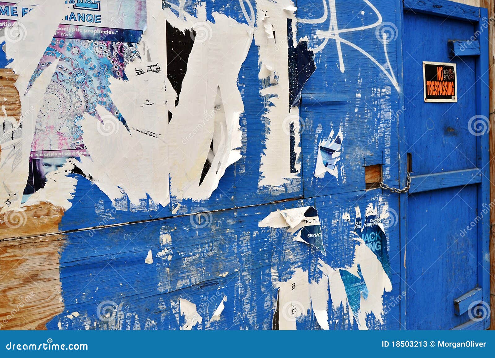 Grunge Ripped Poster Wall stock image. Image of midtown - 18503213