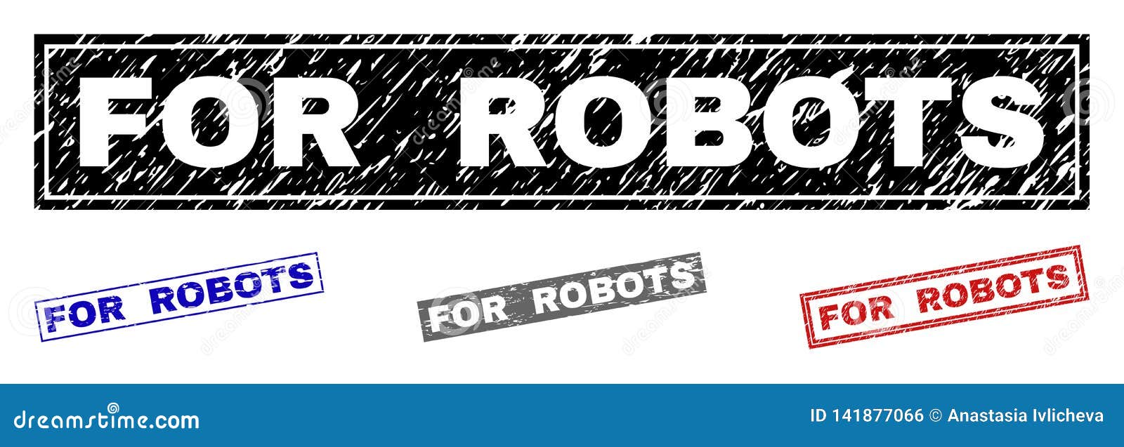 Grunge for ROBOTS Scratched Rectangle Watermarks Stock Vector ...