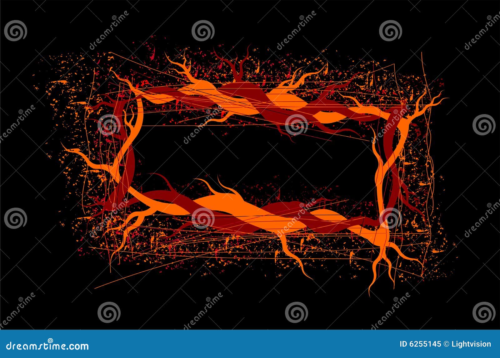 Grunge Root Banner stock vector. Illustration of butterfly - 6255145