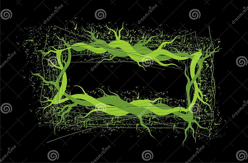 Grunge Root Banner stock vector. Illustration of floral - 6255162