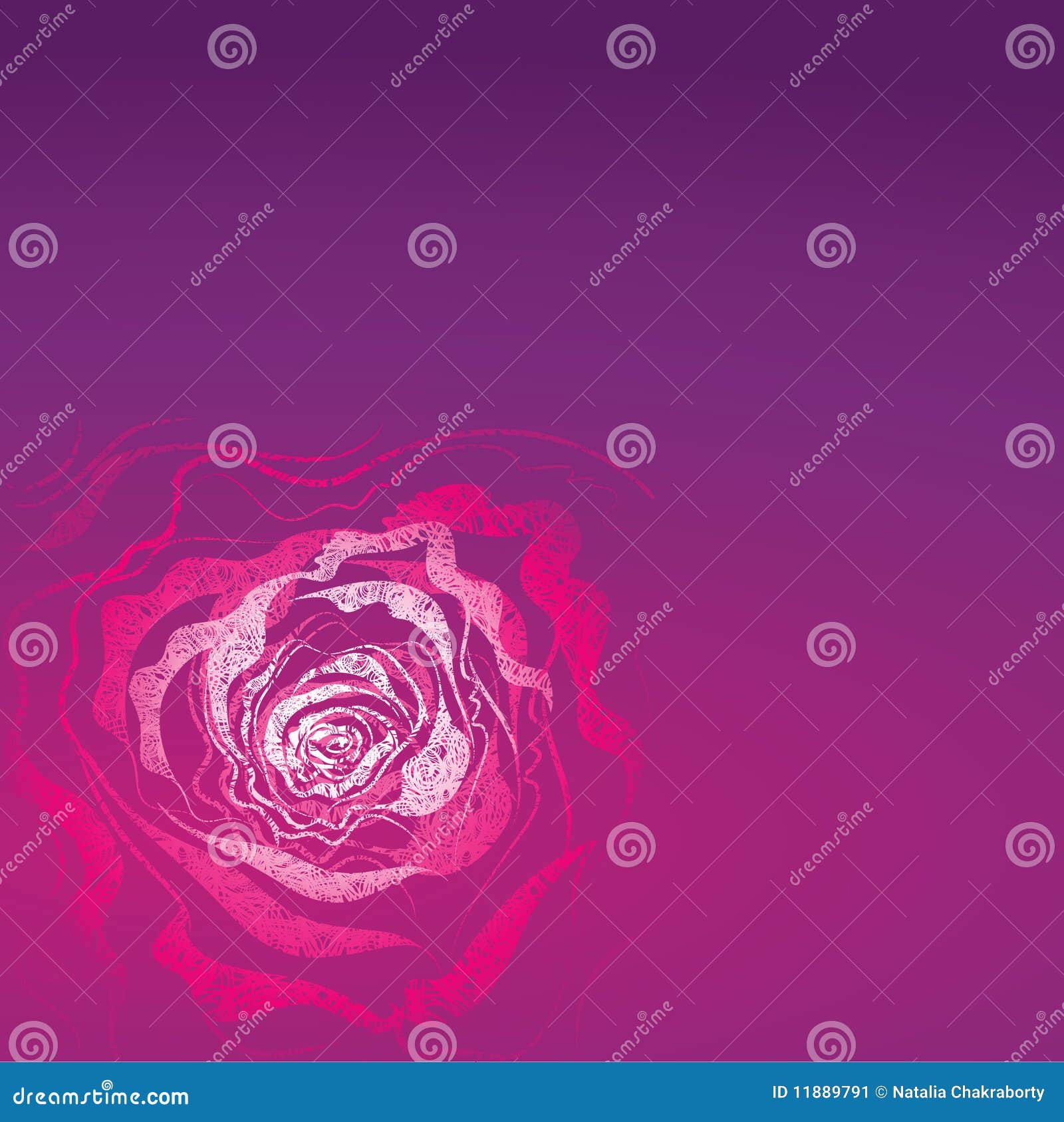 Grunge rose Illustration stock vector. Illustration of leaf - 11889791