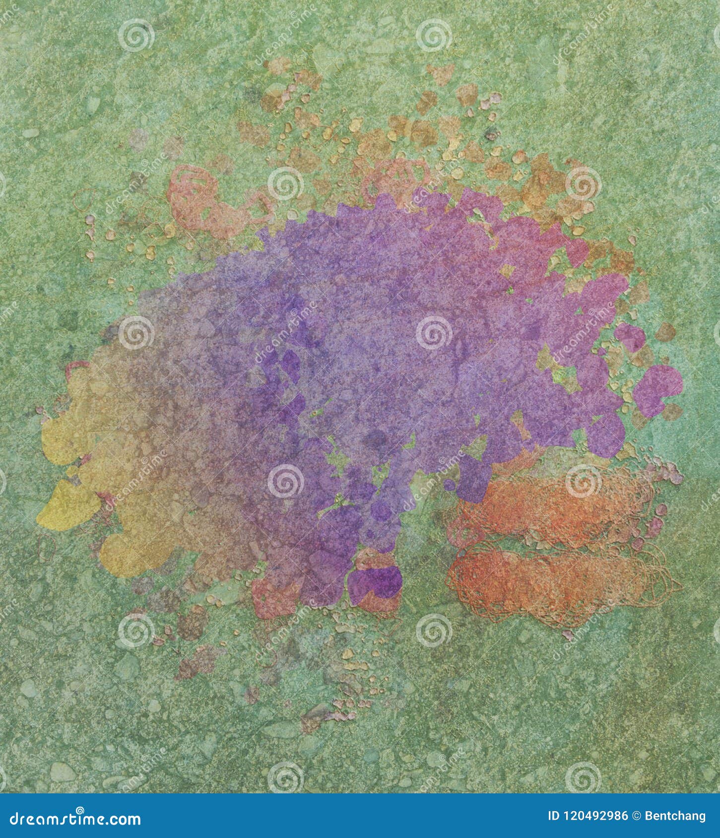 Grunge & Rough. Color, Shape, Messy & Drawing. Stock Illustration ...