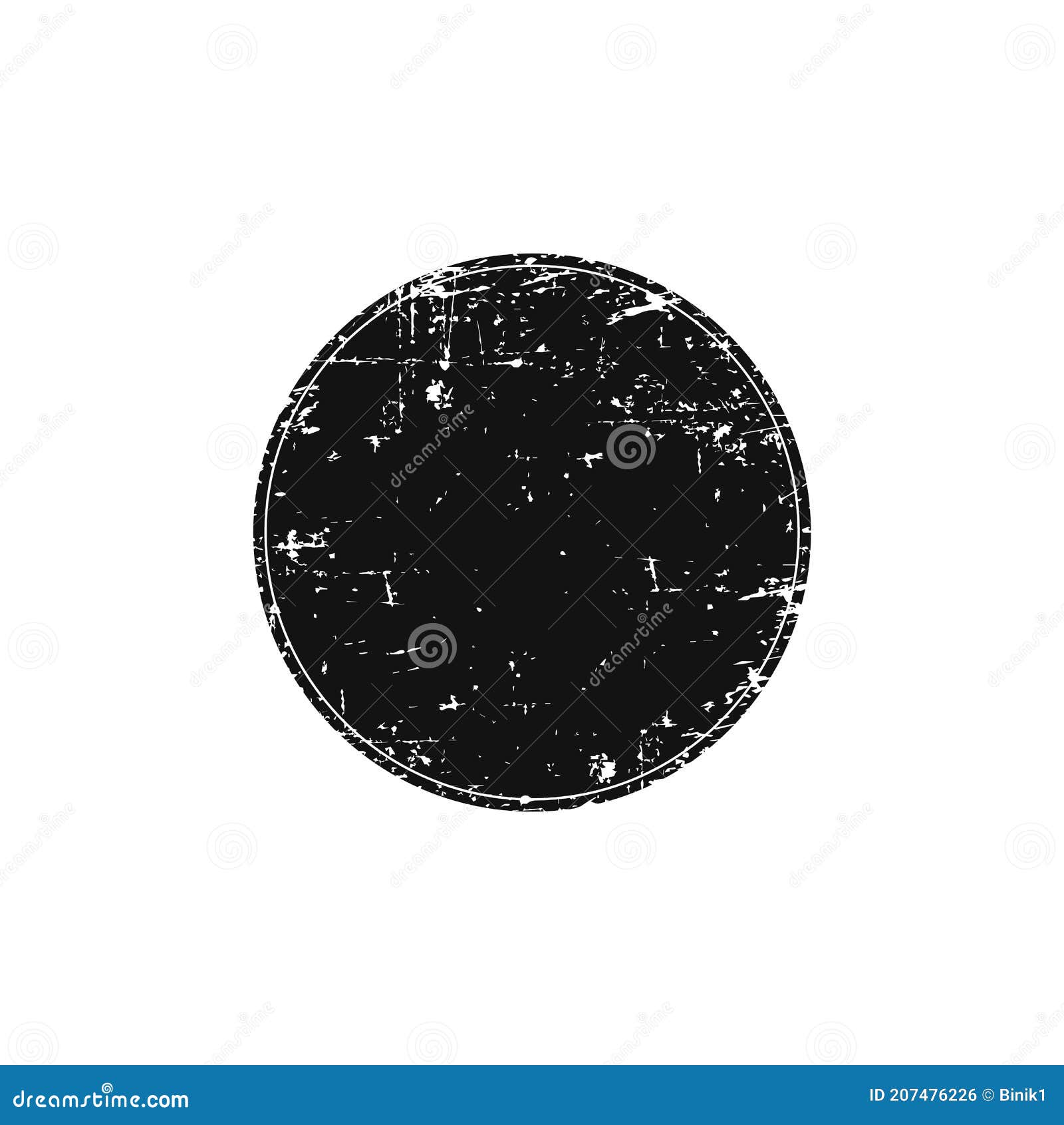 Grunge Round Post Stamp Vector Stock Illustration - Illustration of ...