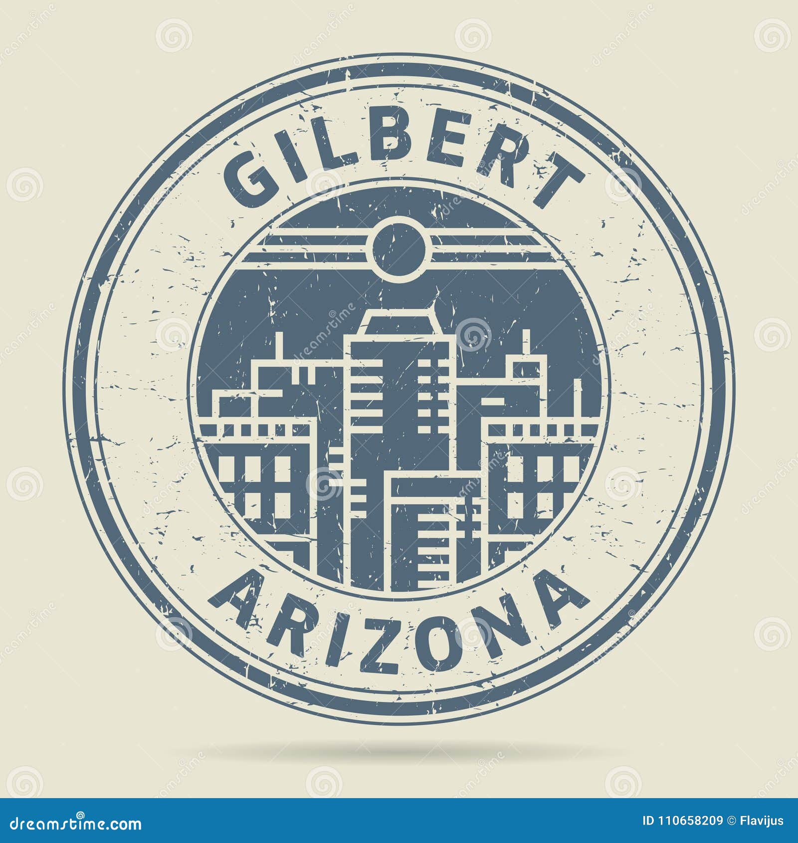 Grunge Rubber Stamp or Label with Text Gilbert, Arizona Stock ...