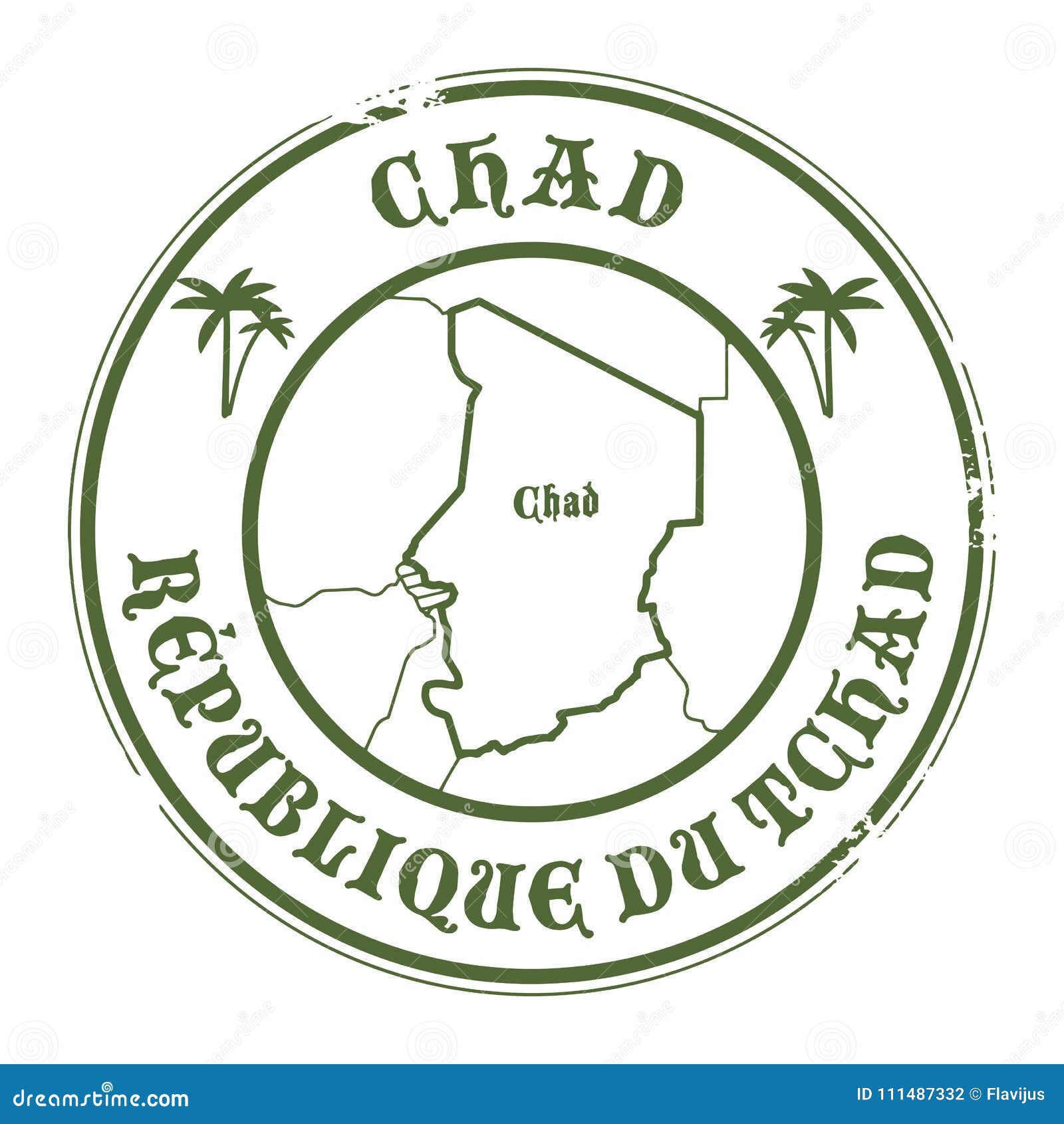 Chad Map Cartoon Vector | CartoonDealer.com #36088841