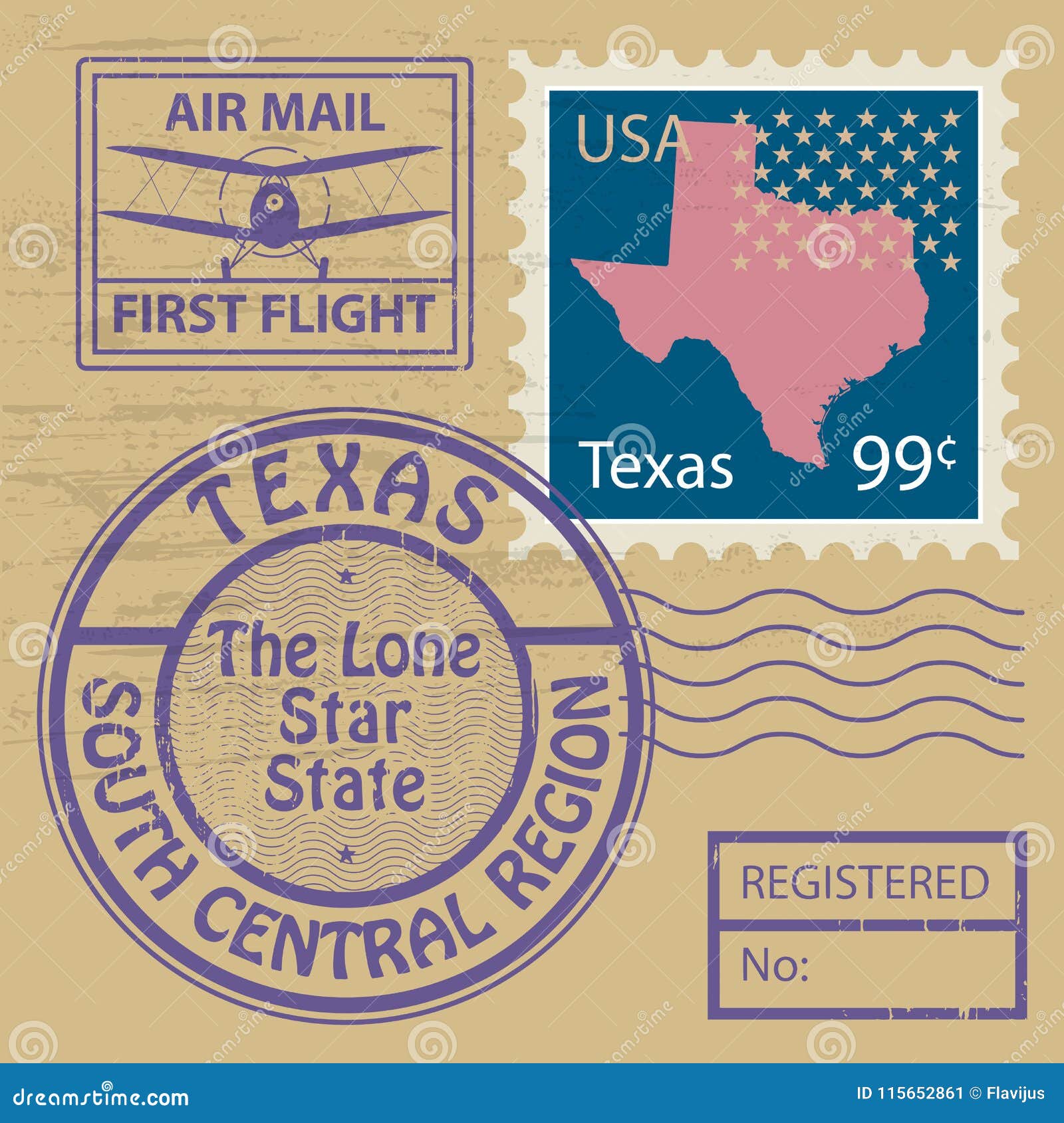 Stamp Set with Name of Texas Stock Vector - Illustration of ...