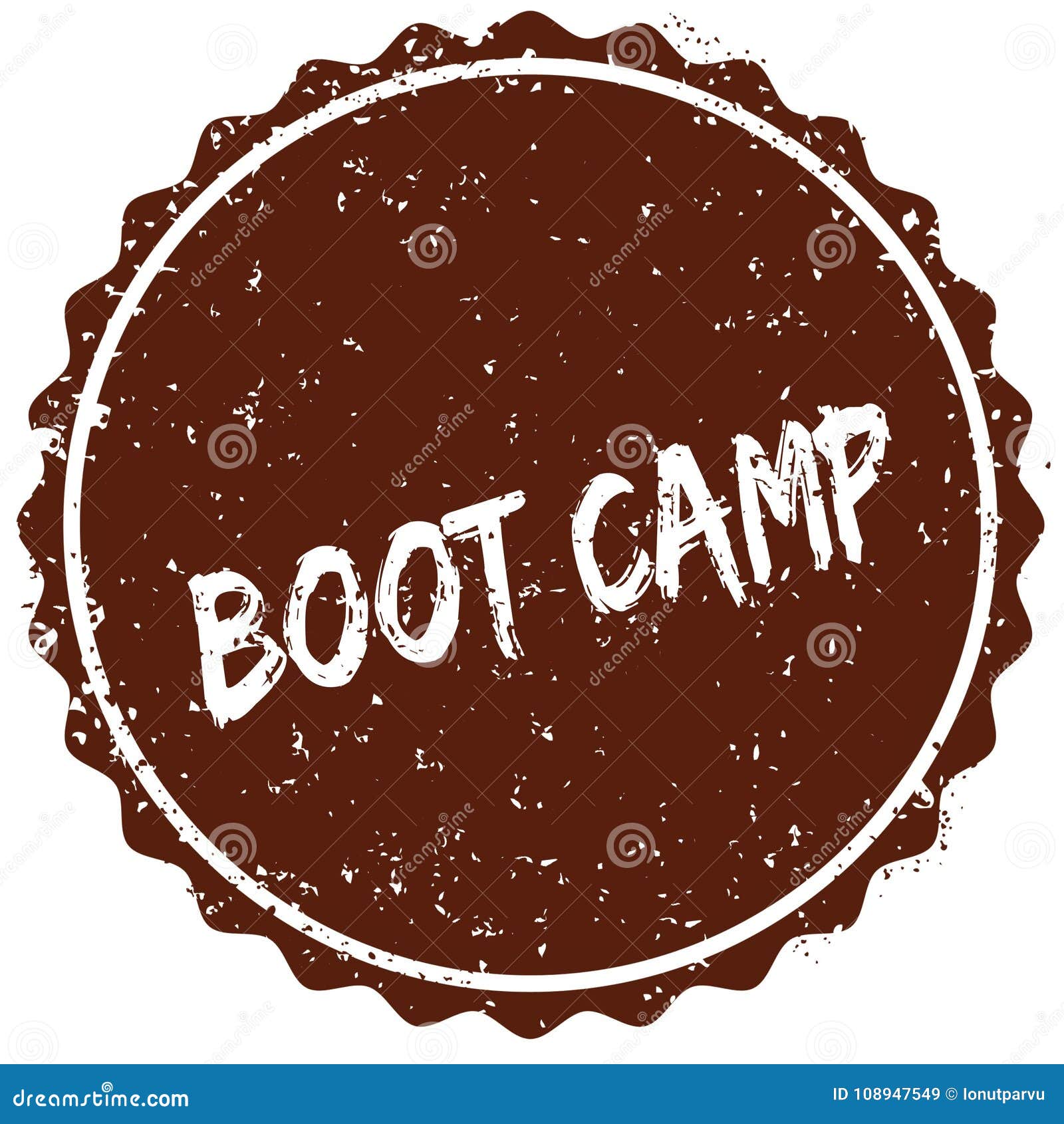 Grunge Rubber Stamp with the Text BOOT CAMP Written Inside the Stamp ...