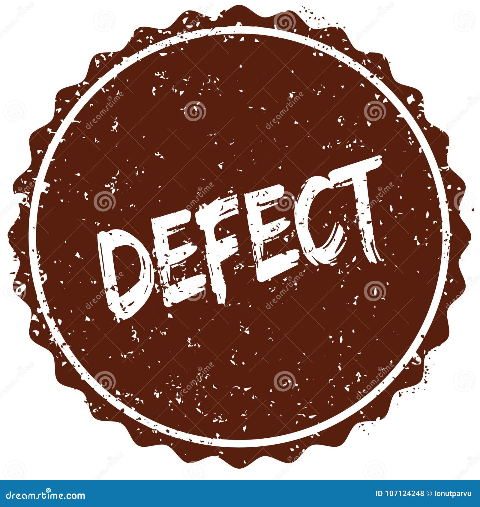 Defect Red Text Stamp Vector Illustration | CartoonDealer.com #107539100