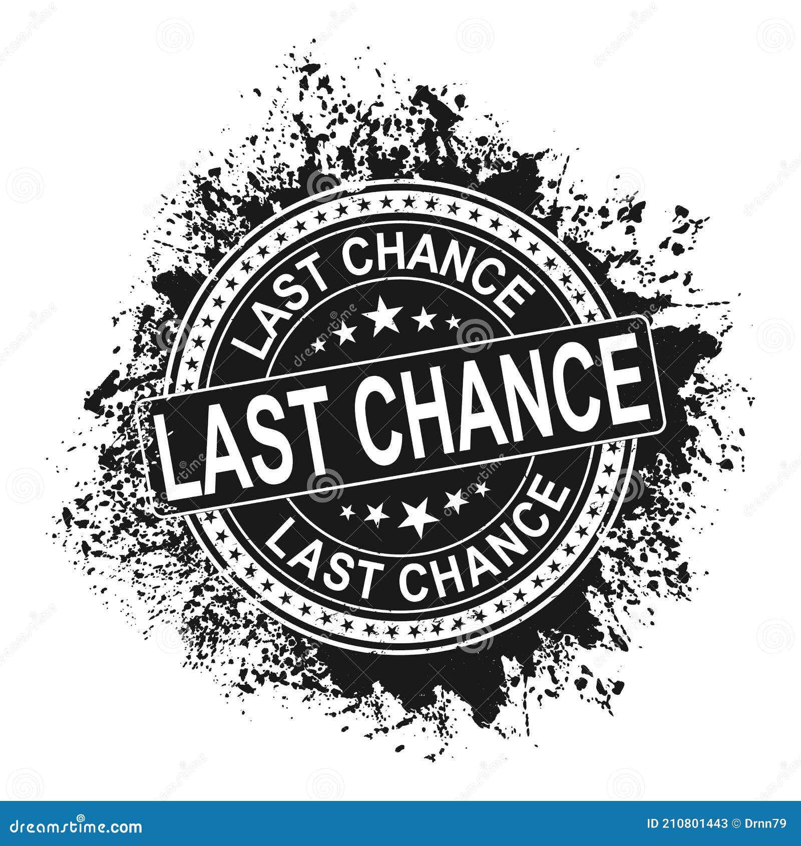 Grunge Rubber Stamp with Text Last Chance, Vector Illustration Stock ...