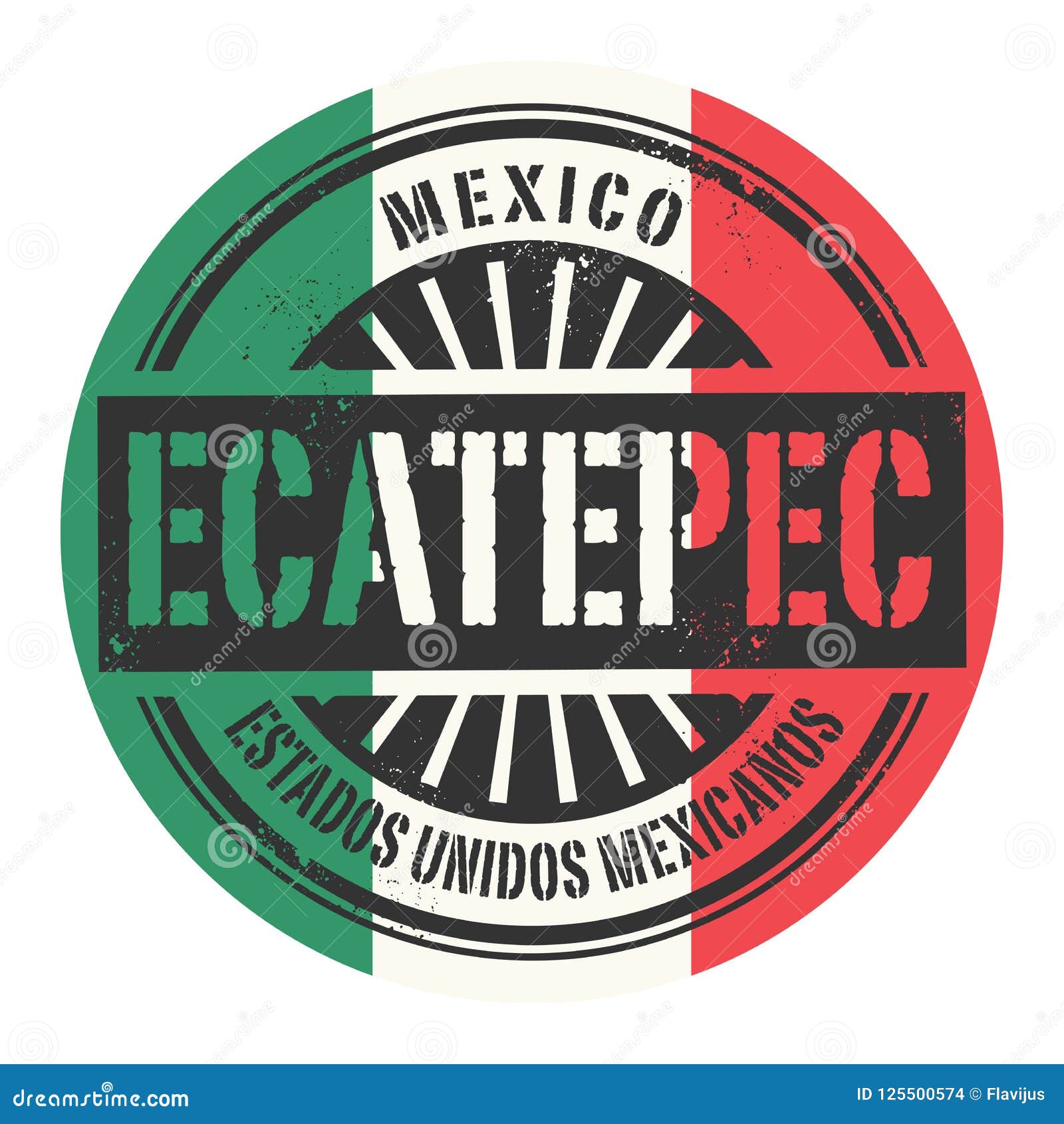 Grunge Rubber Stamp with the Text Mexico, Ecatepec Stock Vector ...