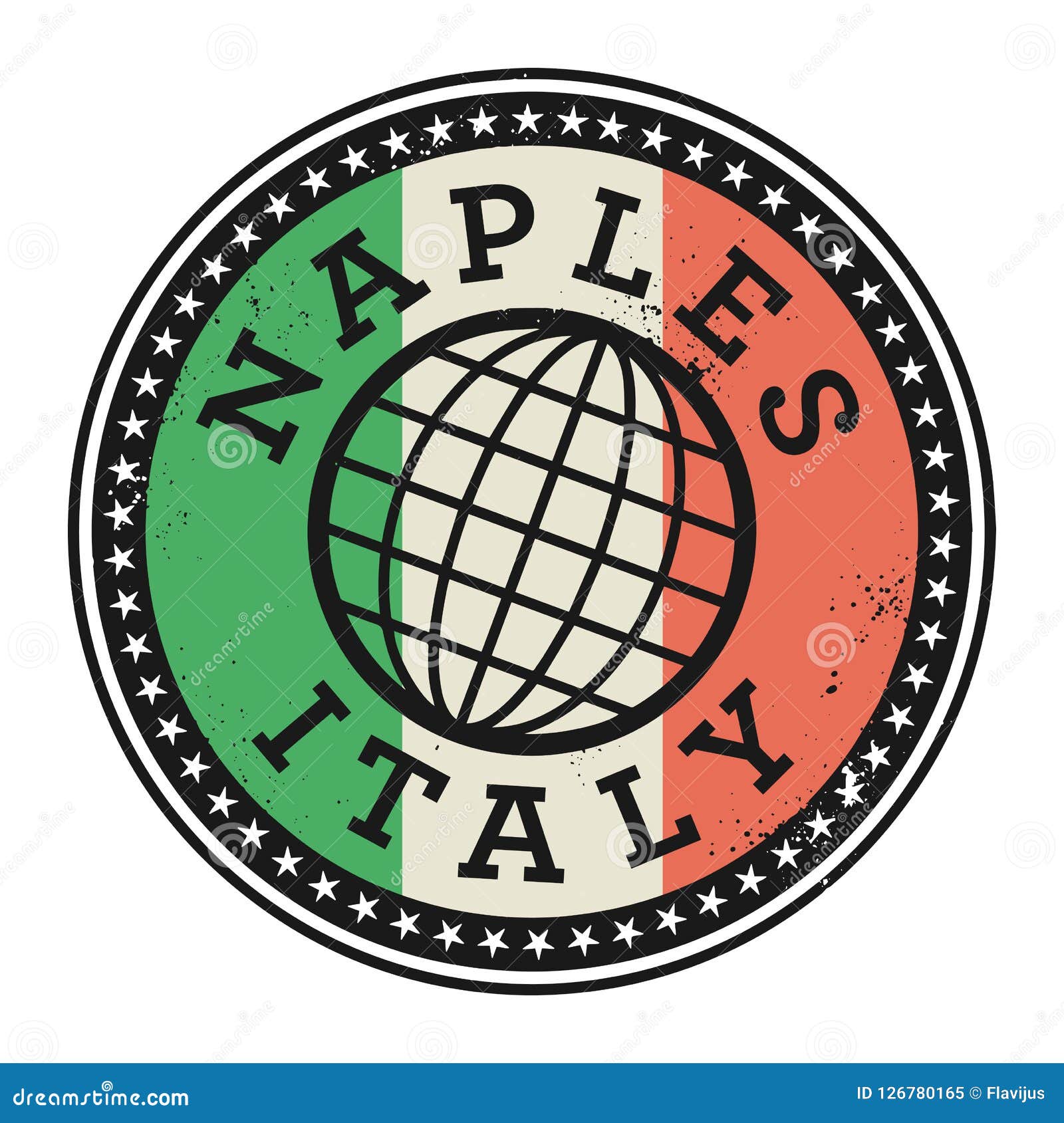 Grunge Rubber Stamp with the Text Naples, Italy Stock Vector ...