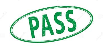 Pass Green Rubber Stamp Vector Illustration Stock Vector - Illustration ...