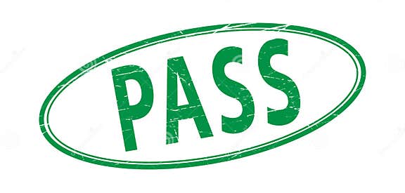 Pass Green Rubber Stamp Vector Illustration Stock Vector - Illustration ...