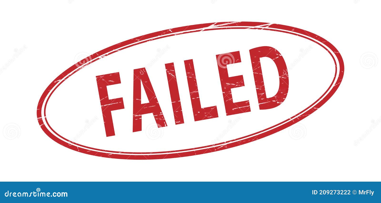 Failed Rubber Stamp Vector Illustration Stock Vector - Illustration of ...