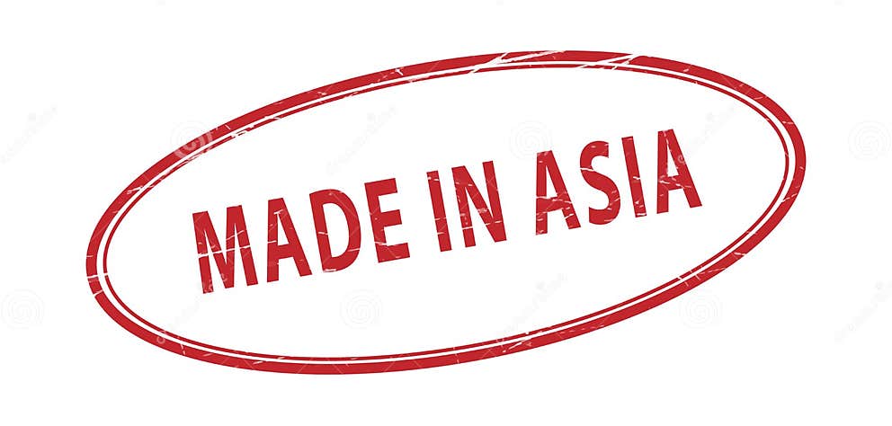 Made in Asia Rubber Stamp Vector Illustration Stock Vector ...