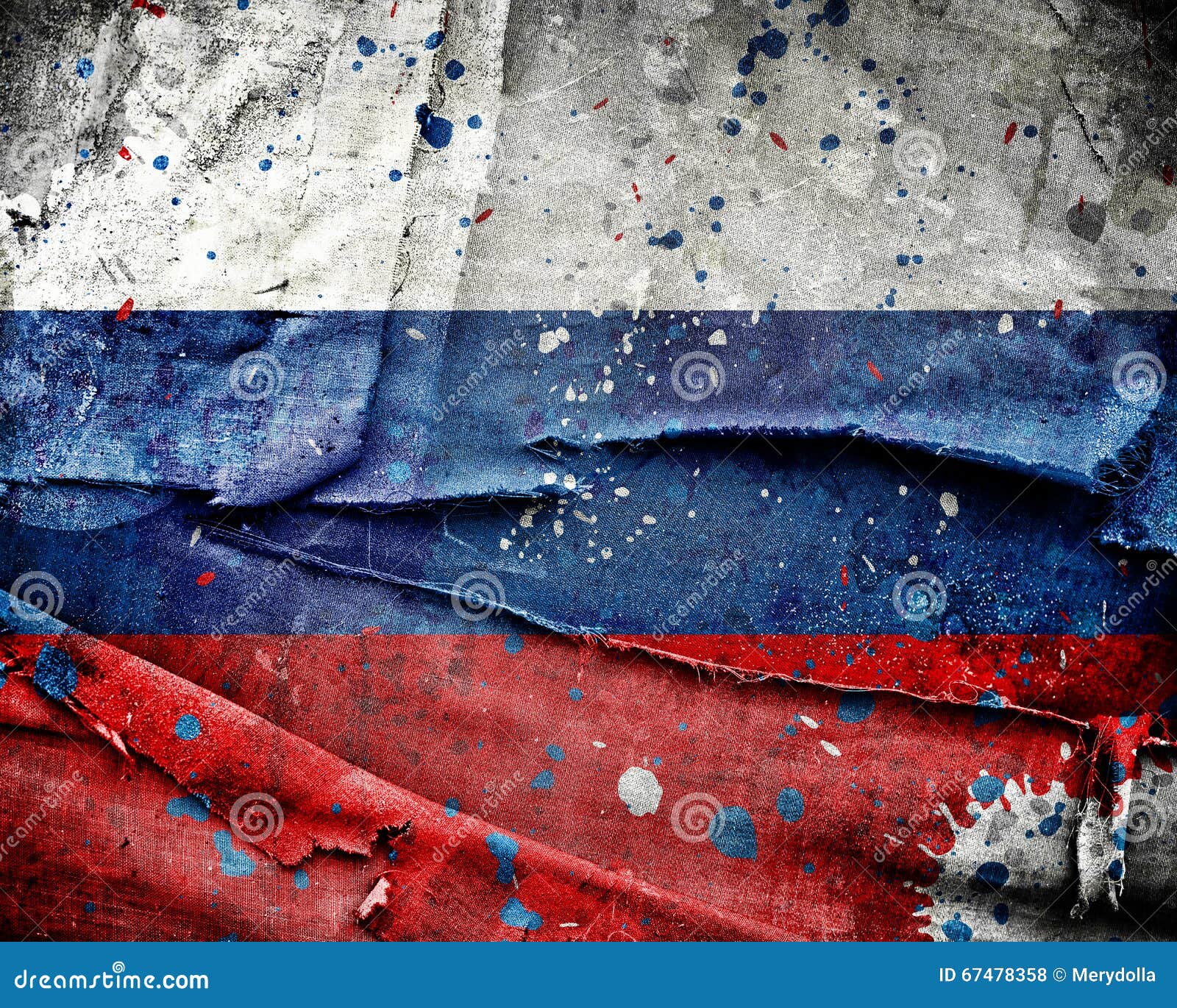 Grunge Russia flag stock photo. Image of federation, canvas - 67478358