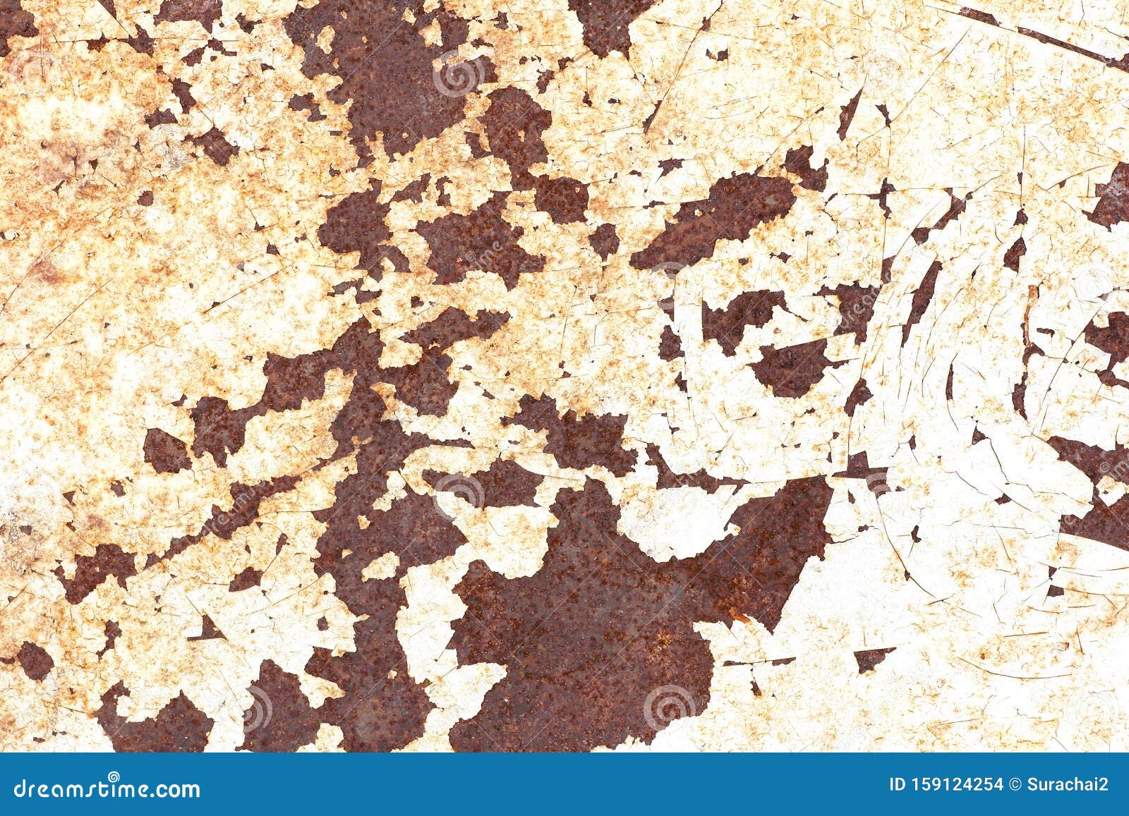 Grunge Rust Metal Panel Texture Use for Background Stock Photo - Image ...