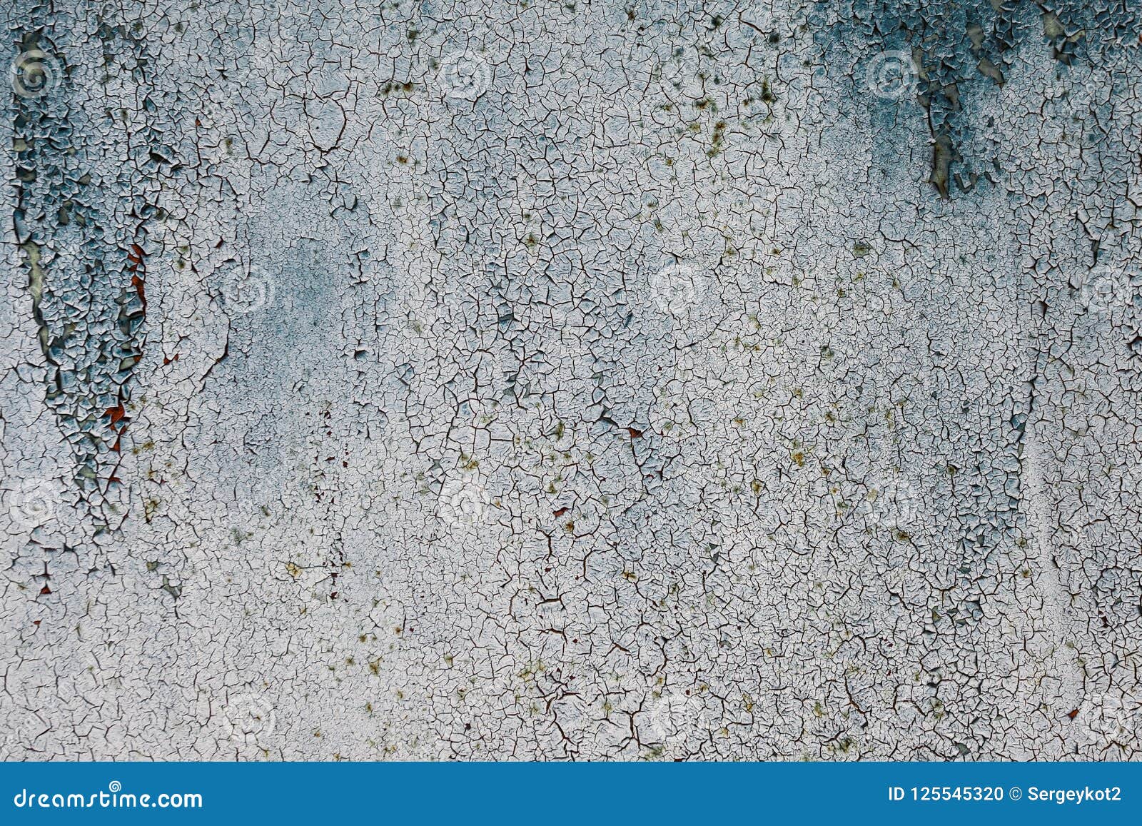 Grunge Rusted Metal Texture, Blue-gray Oxidized Metal Background. Old ...