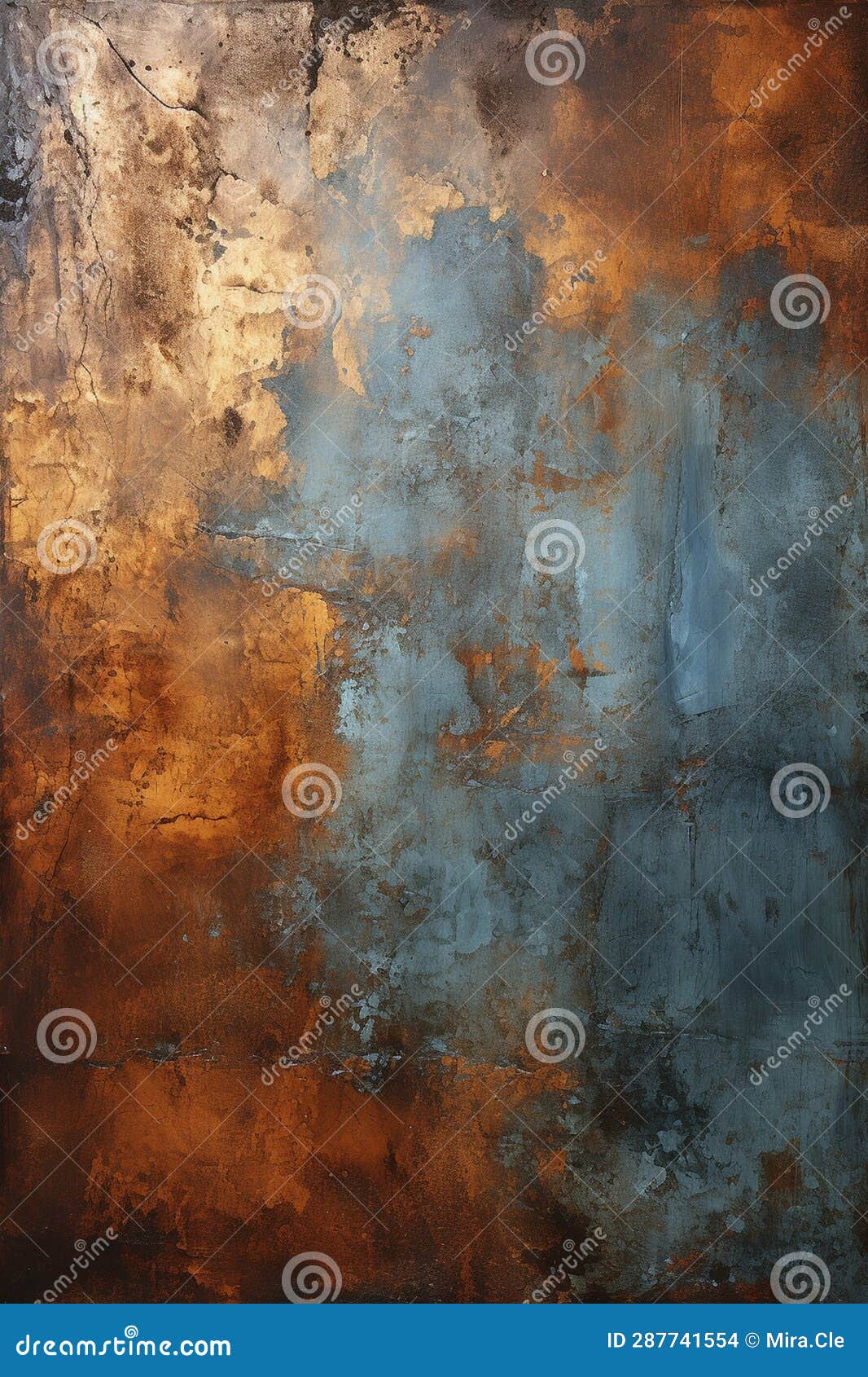 Grunge Rustic Metal Background, Created with Generative AI Stock ...