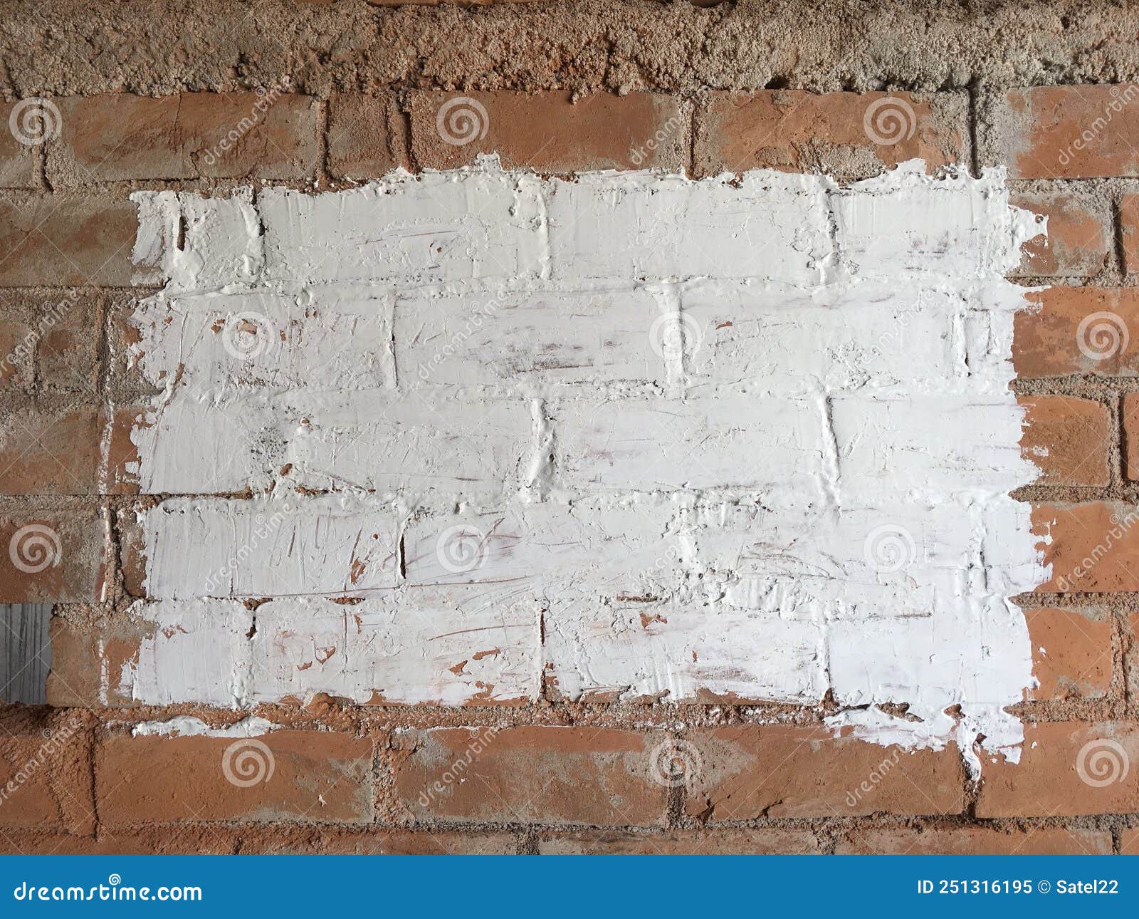 Grunge and Rustic Mud Brick Wall Background Stock Image - Image of ...