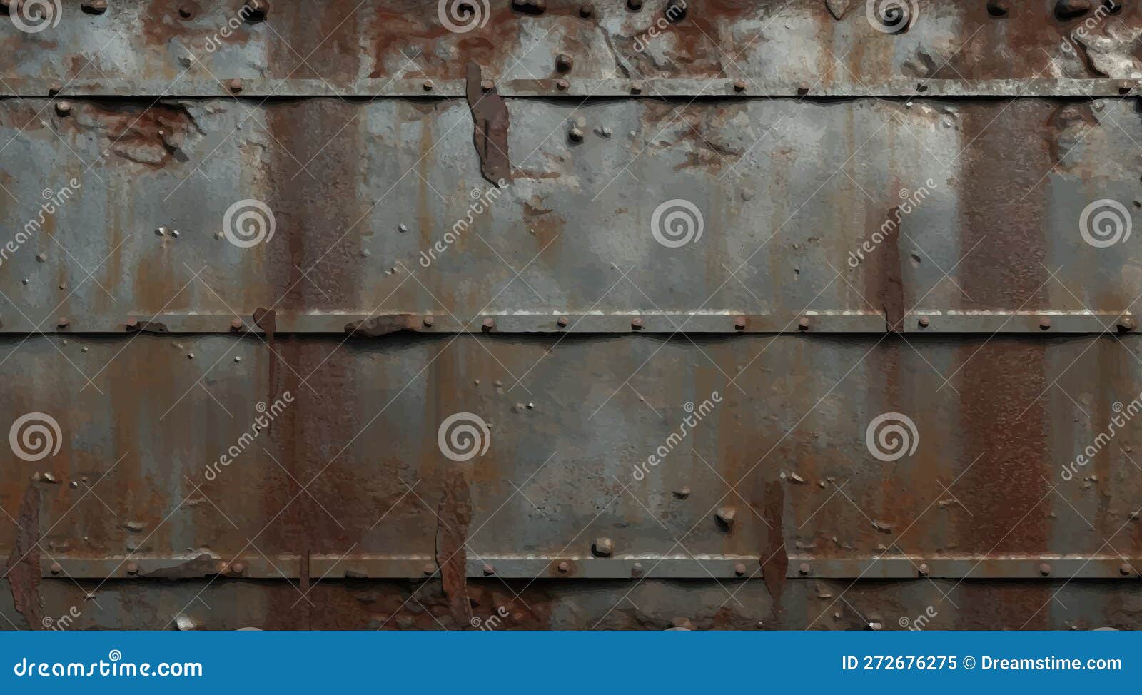 Grunge Rusty Background. Vector Old Metal Texture Stock Vector ...