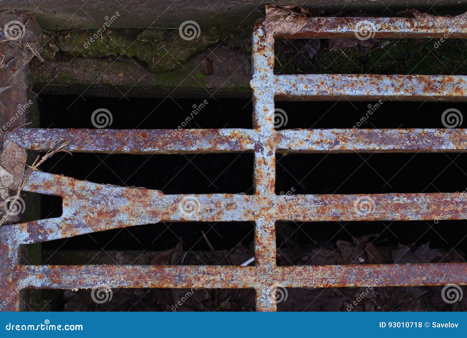 Grunge rusty drain grate stock photo. Image of asphalt - 93010718