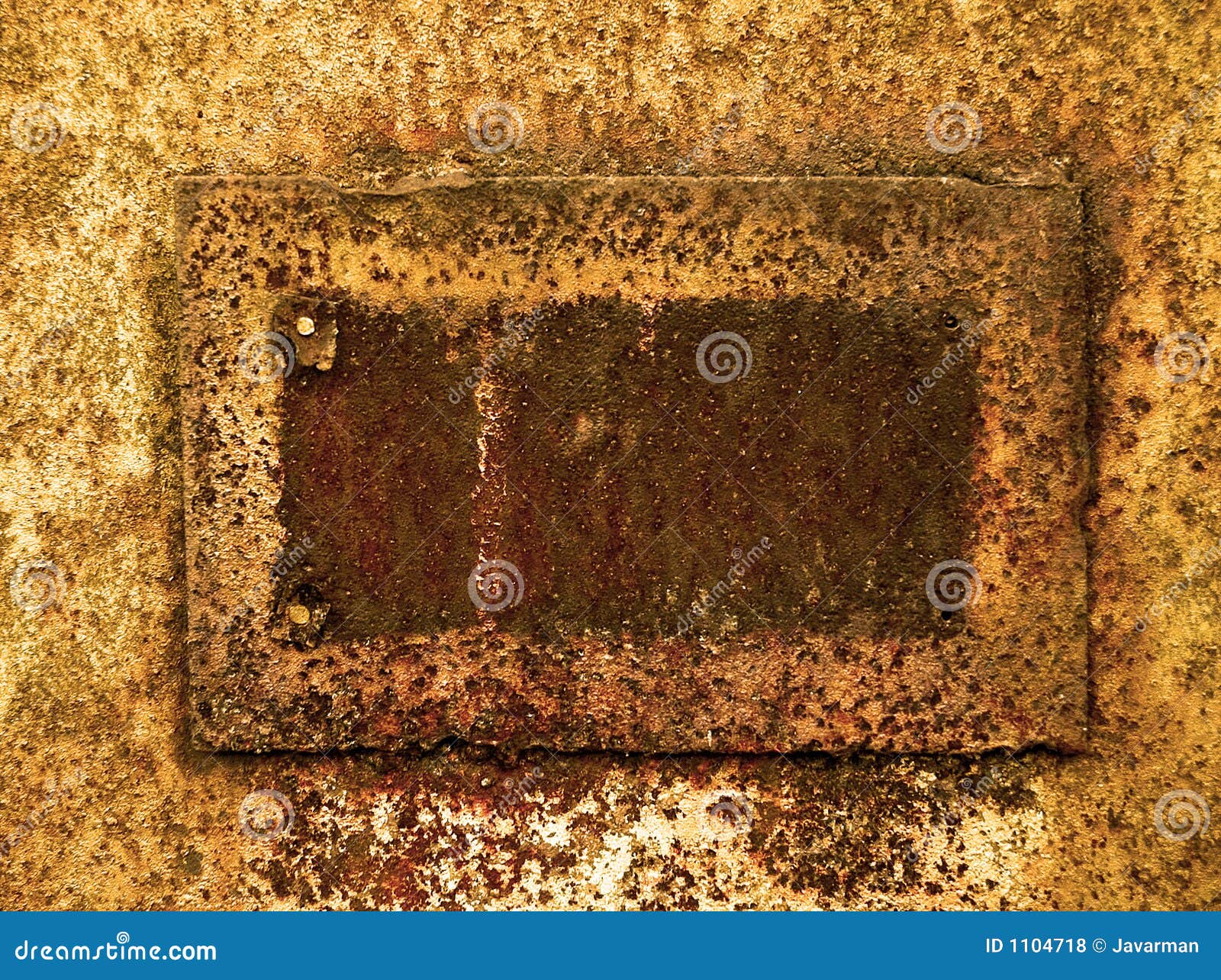 Rusty Frame On A Brick Wall For Ads Stock Photo | CartoonDealer.com ...
