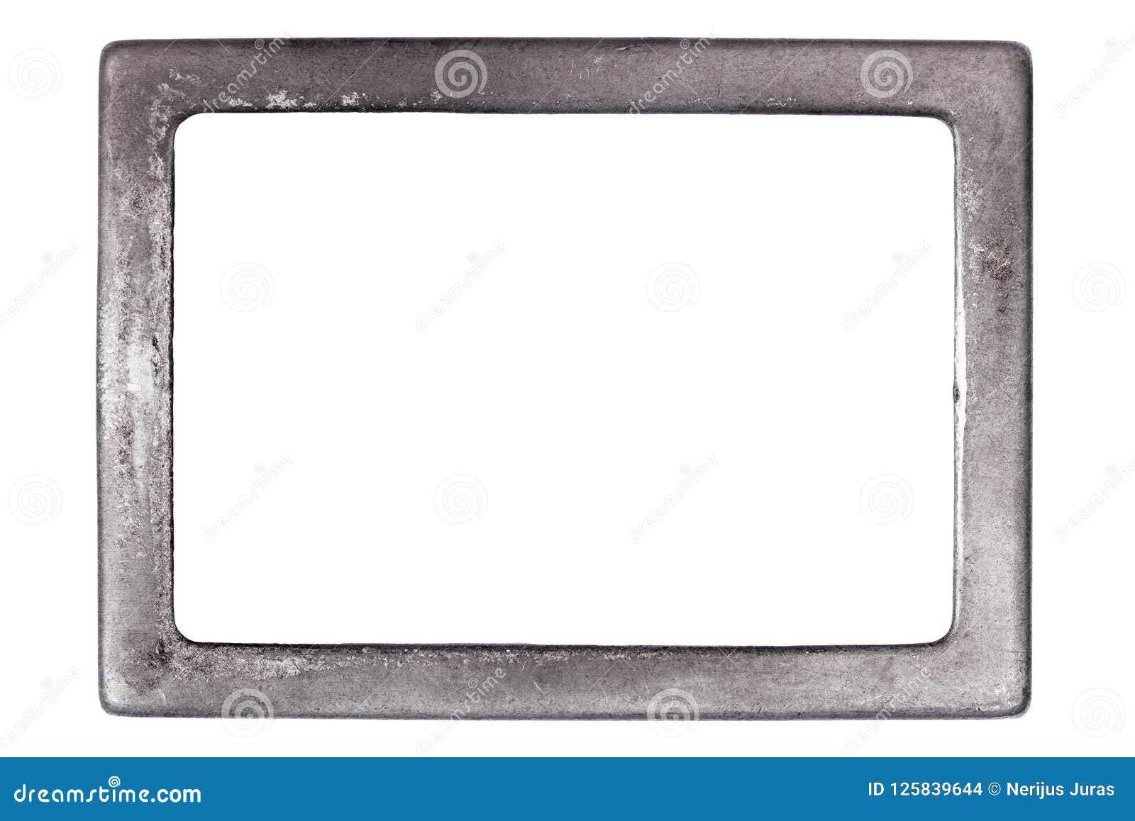 Metal Frame with Room for Text on White Background Stock Photo - Image ...