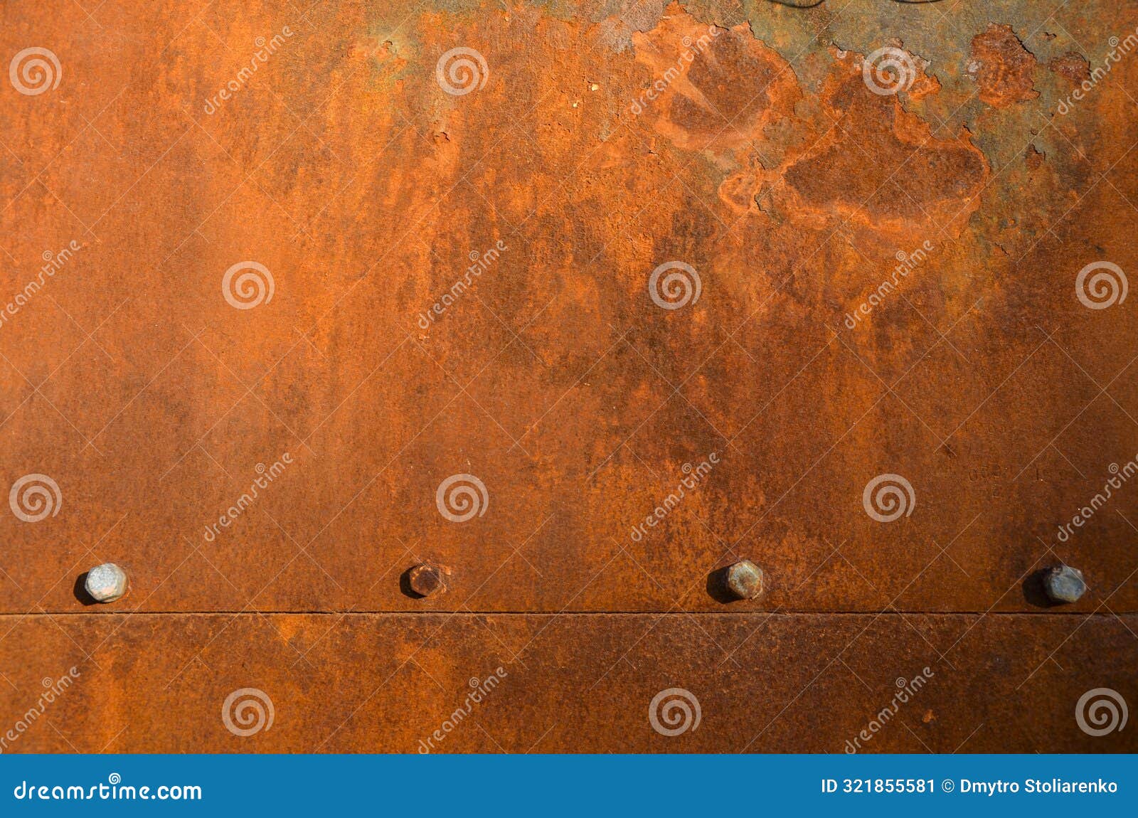 Grunge Rusty Metal Texture with Rivets Background with Space for Text ...
